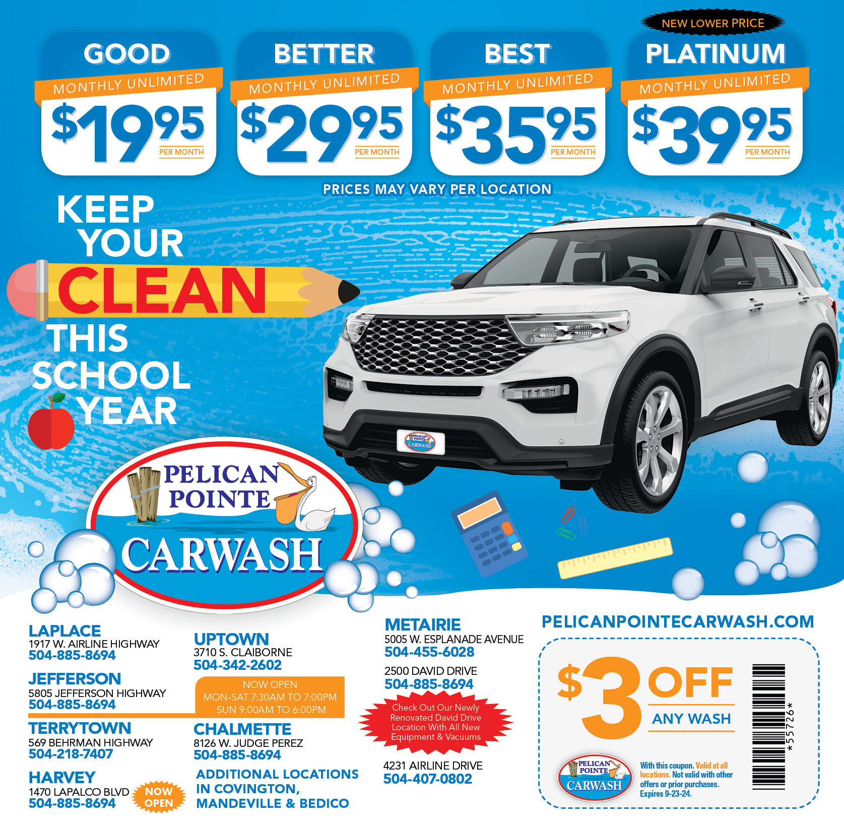 $30 For 4 BEST Car Washes (Reg. $60) at Pelican Pointe Carwash ...