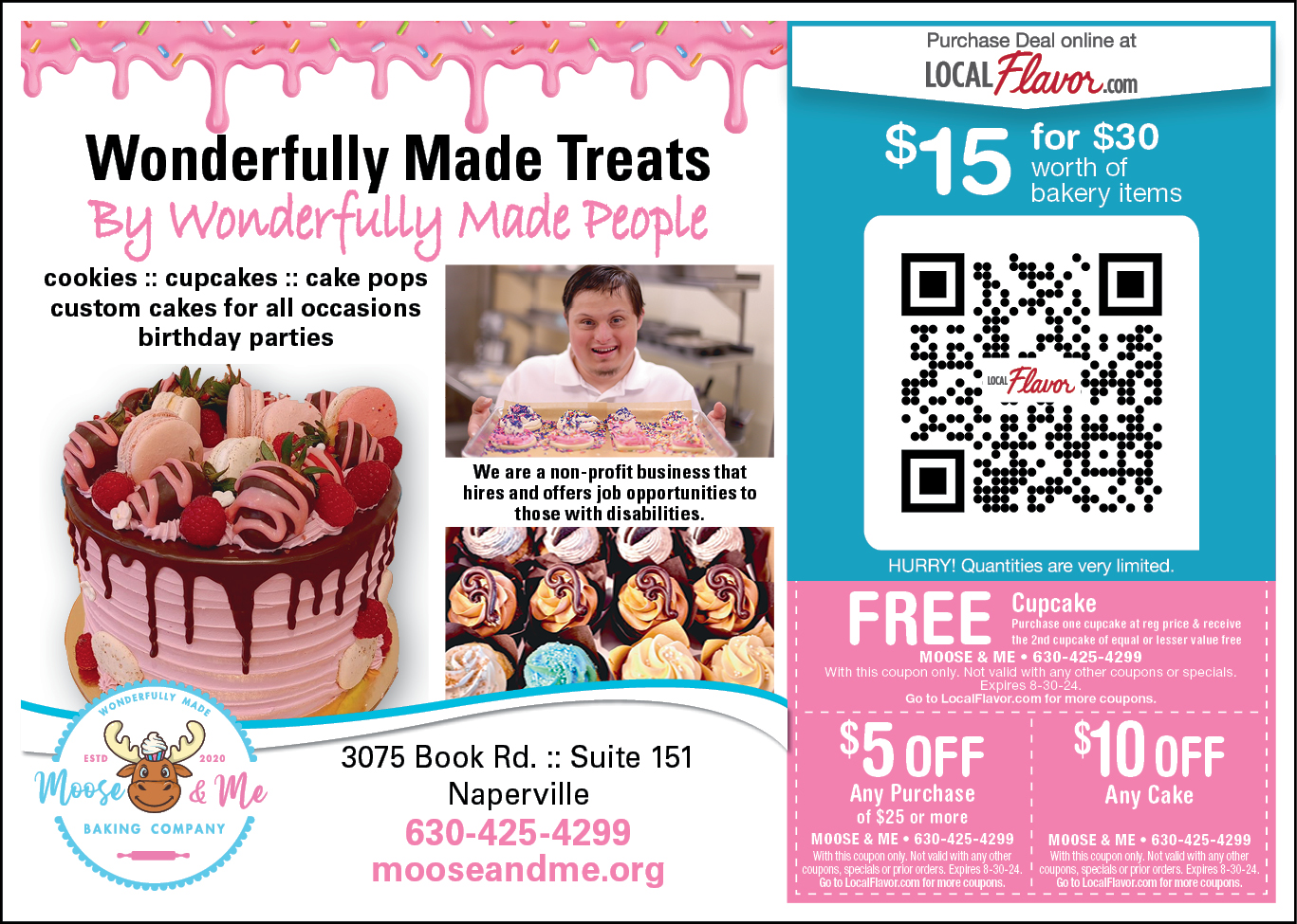 $15 For $30 Worth Of Bakery Items at Moose & Me Bakery - Naperville, IL