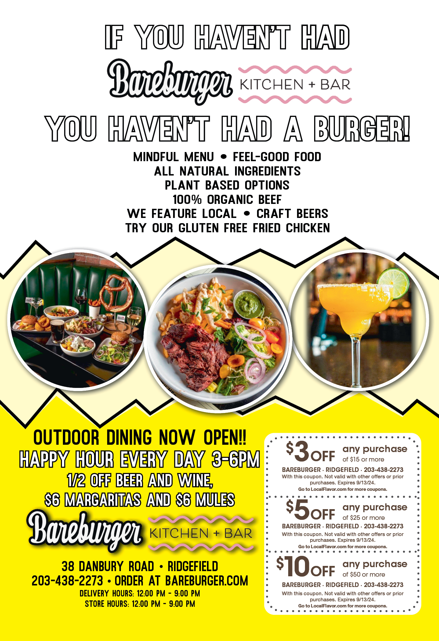 Bareburger Coupons & Deals | Ridgefield, CT